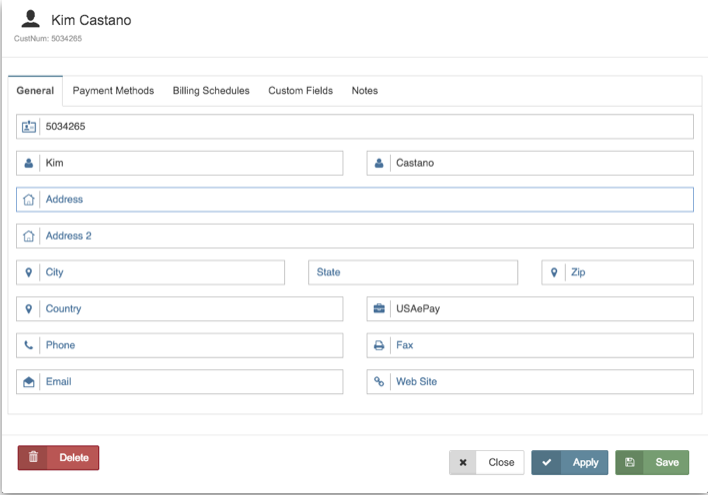 Customer Database - USAePay Help