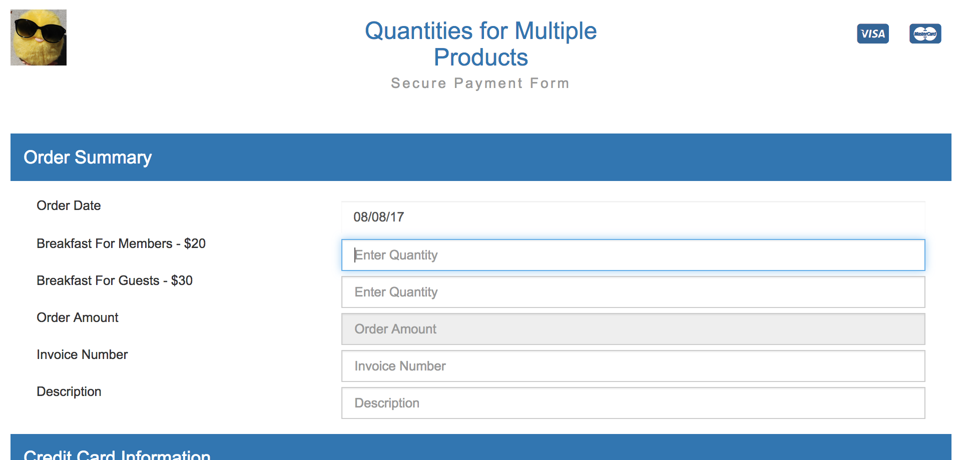 Quantity For Multiple Products USAePay Help Quantity For Multiple Products USAePay Help